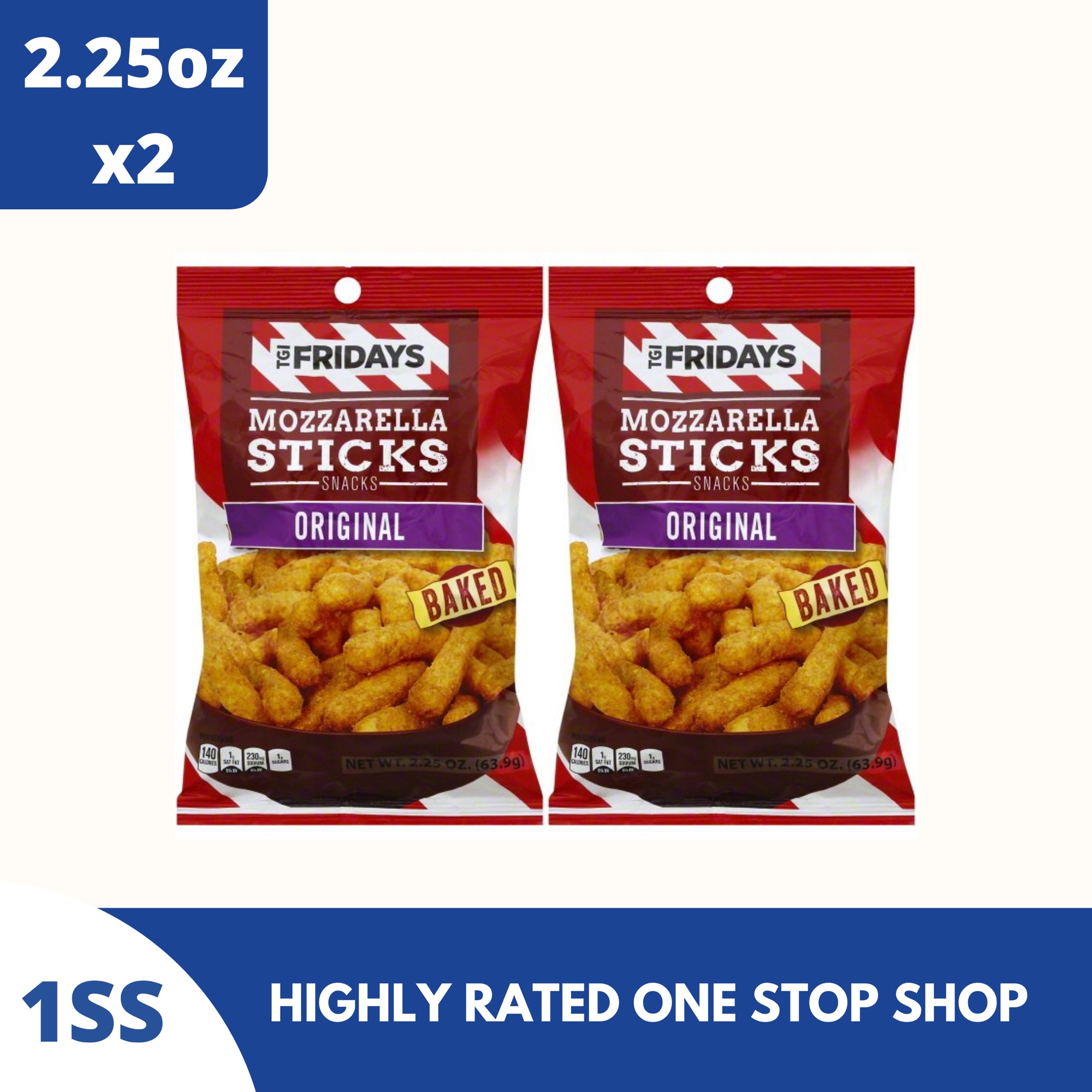 TGI Fridays Mozzarella Sticks 3.5oz x 2 | Lazada PH