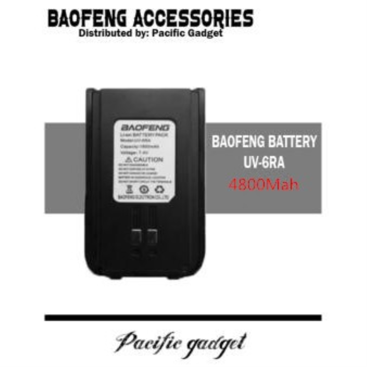 Baofeng Battery For UV 6RA Li-ion Portable Battery Walkie Talkie Two ...