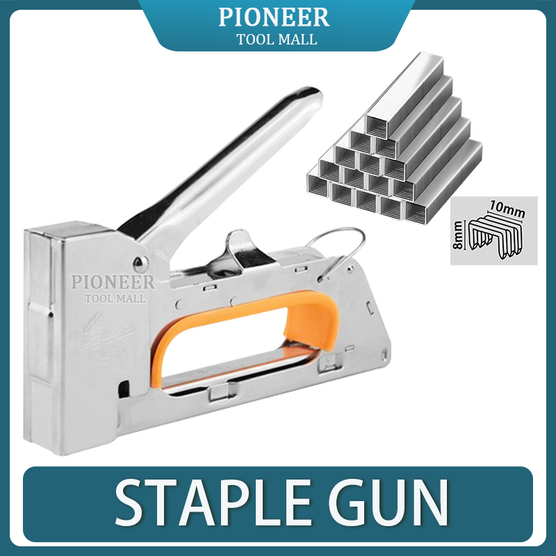Staple Gun Tacker Heavy Duty with bala Staple wire 1008F gun tacker set ...