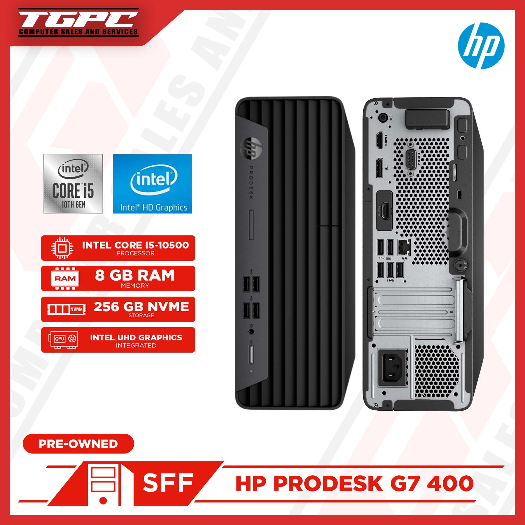 HP Prodesk 400 G7 Small Form Factor PC Intel Core i5-10500 3.1GHz 6C ...