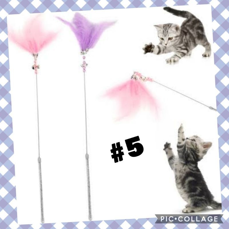 【CHILL PAWS PET】Cat Interactive Wand feather toy | Lazada PH