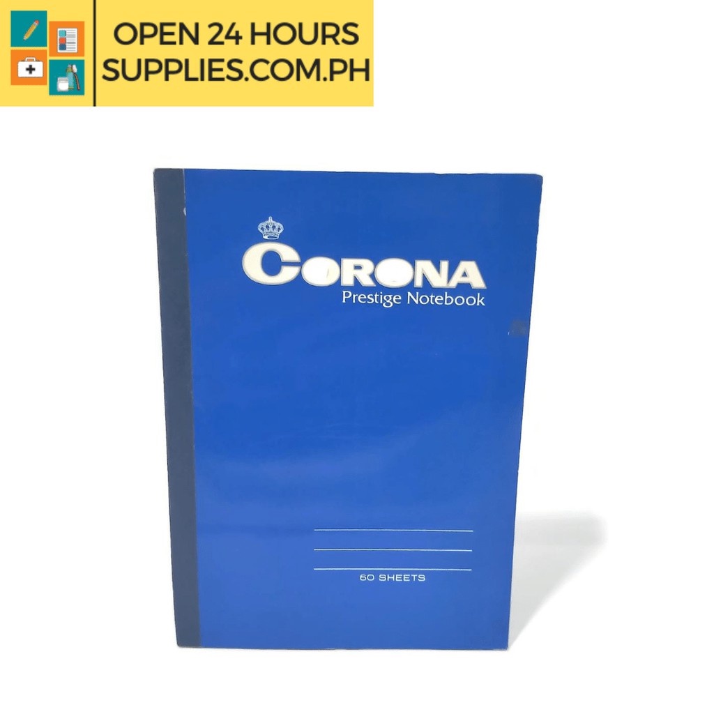 Corona Prestige Notebook 127 x 178 mm - Blue padded notebook corona ...