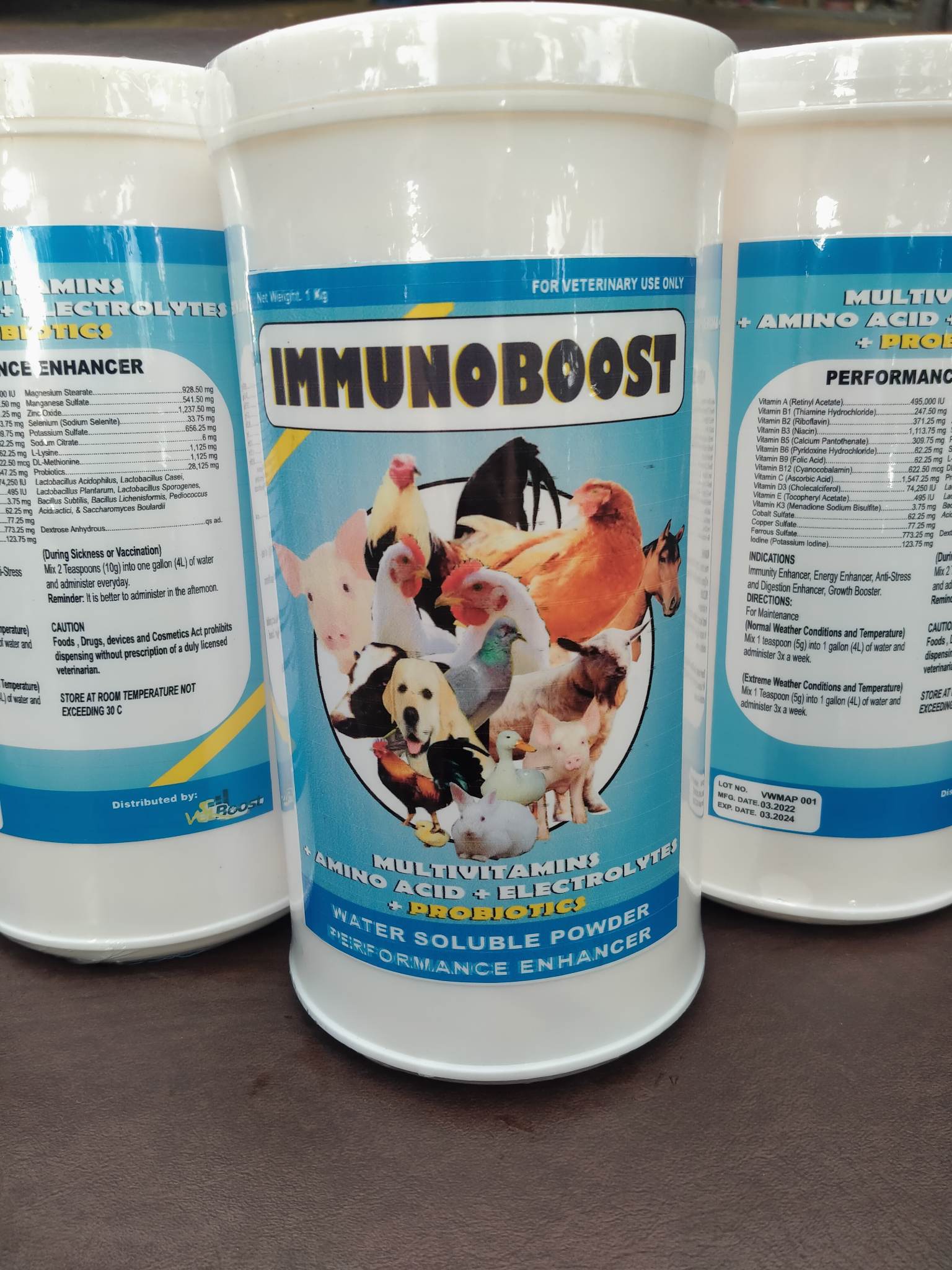 Multivitamins AMINO ACID , ELECTROLYTES, plus PROBIOTICS by Vetboost ...