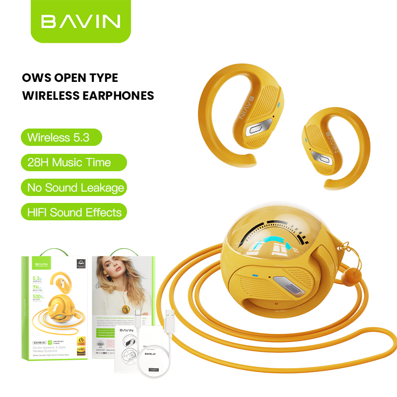 BAVIN BA69 TWS Bluetooth Open Ear Headset Bluetooth Wireless Earphones ...