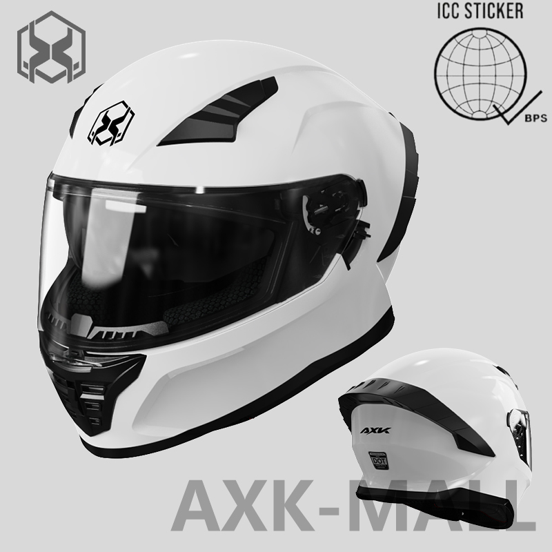 AXK 800 Motorcycle Helmet Unisex Dual Lens Flip Up Racing Helmet With ...