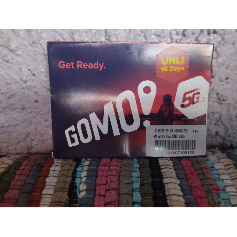 Gomo Sim card 5G (Gomo/ Globe) Check variation 30 days or 30gb No ...