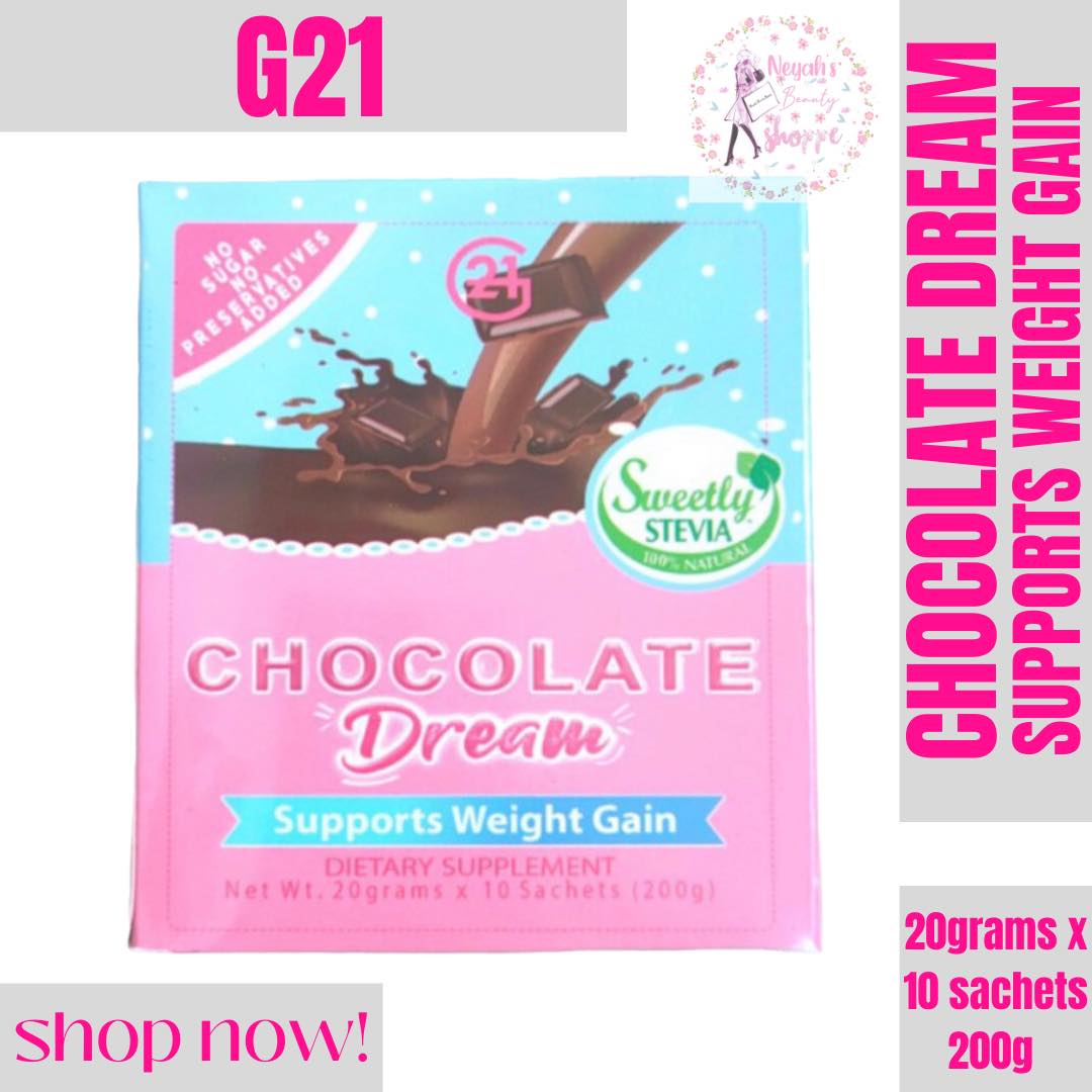 G21 Chocolate Dream Weight Gain 20g x 10 Sachets 200g | Lazada PH