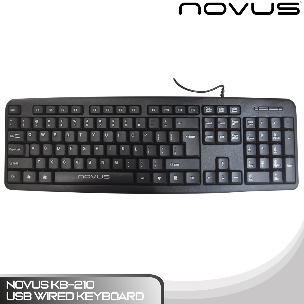 Novus USB Keyboard KB-210 Membrane Keyboard | Lazada PH