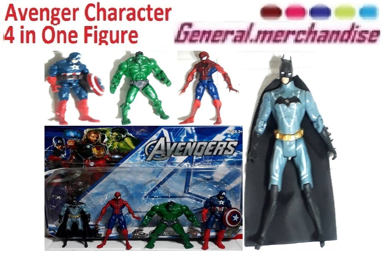 GM. Wonderful Multi Color Avenger four men Character Play Set Game ...