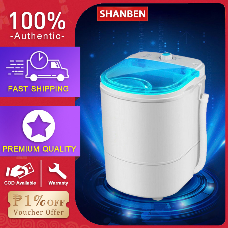 SHANBEN Mini top-loading washing machines, 7KG large capacity Small ...