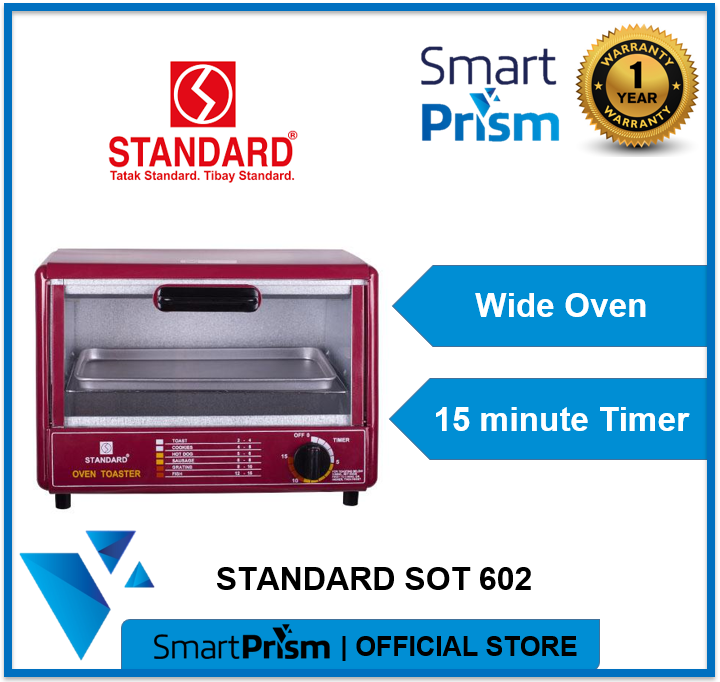 Standard Oven Toaster | SOT 602 Wide Oven with 15 minute timer Smart ...