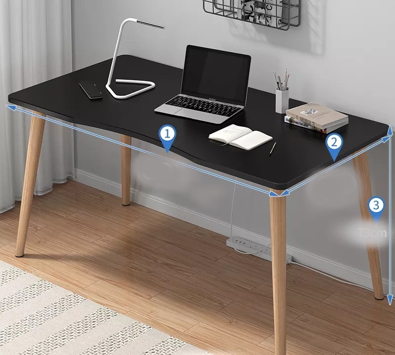 JYL Modern Computer Desk Desktop Home Simple Desk Study Desk Wooden ...