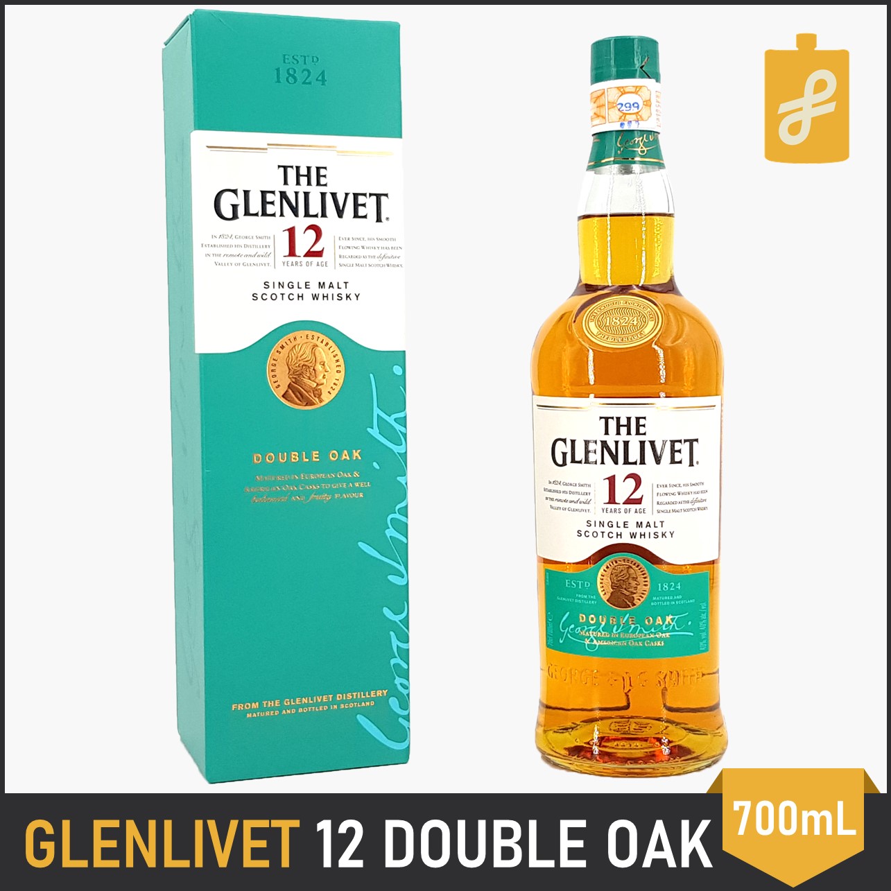 Glenlivet 12 Year Old Double Oak Whisky 700mL | Lazada PH