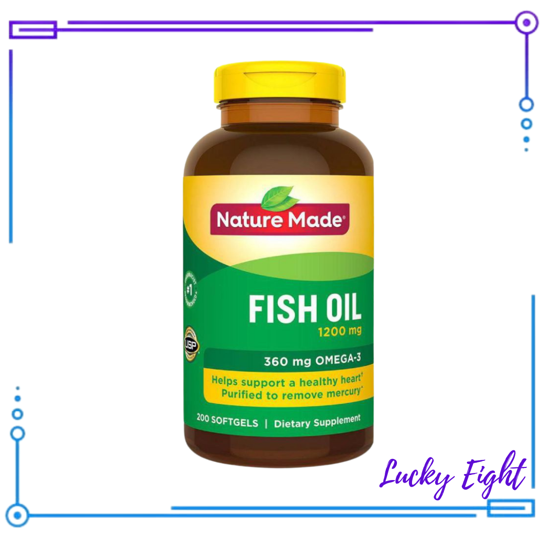 Nature Made Fish Oil 1200mg 200 soft-gels 100% Guaranteed! | Lazada PH