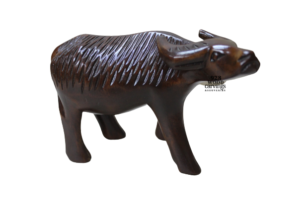 Wooden Carabao Figurine / Philippine Souvenir ( Black / Brown ) | Lazada PH