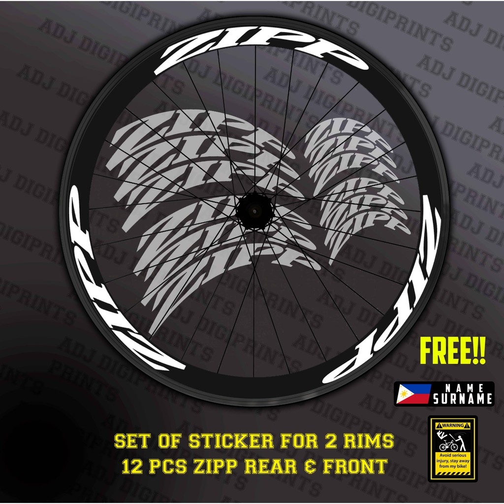 ZIPP Rim Decals Sticker for RB and MTB | Lazada PH