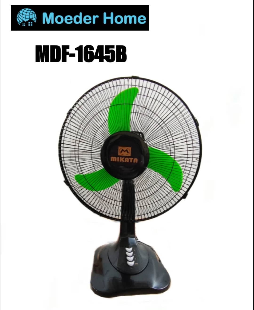 Mikata Energy Saving 16" Desk Fan 3 Banana Blades (MDF1645-B) | Lazada PH