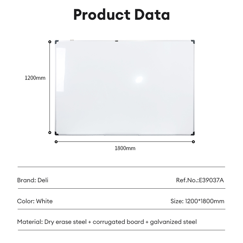 Deli Whiteboard 24IN×36IN Magnetic Whiteboard Multiple Sizes White ...