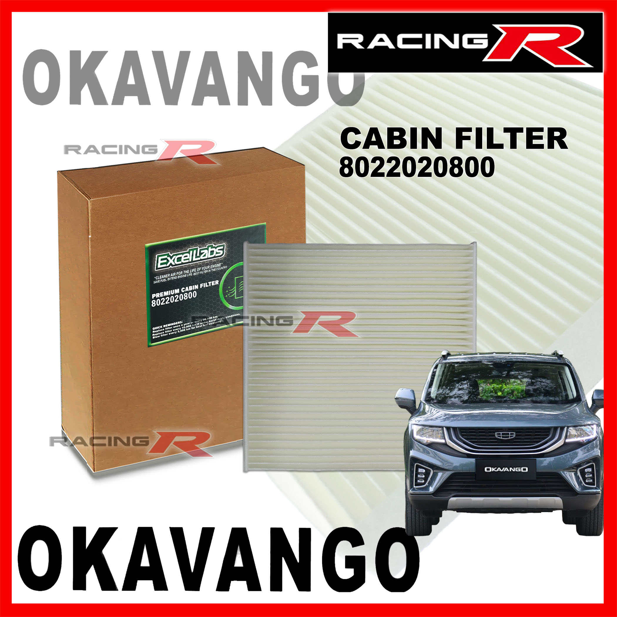 Cabin Filter (8022020800) for Geely Okavango 2019-2020 | Lazada PH