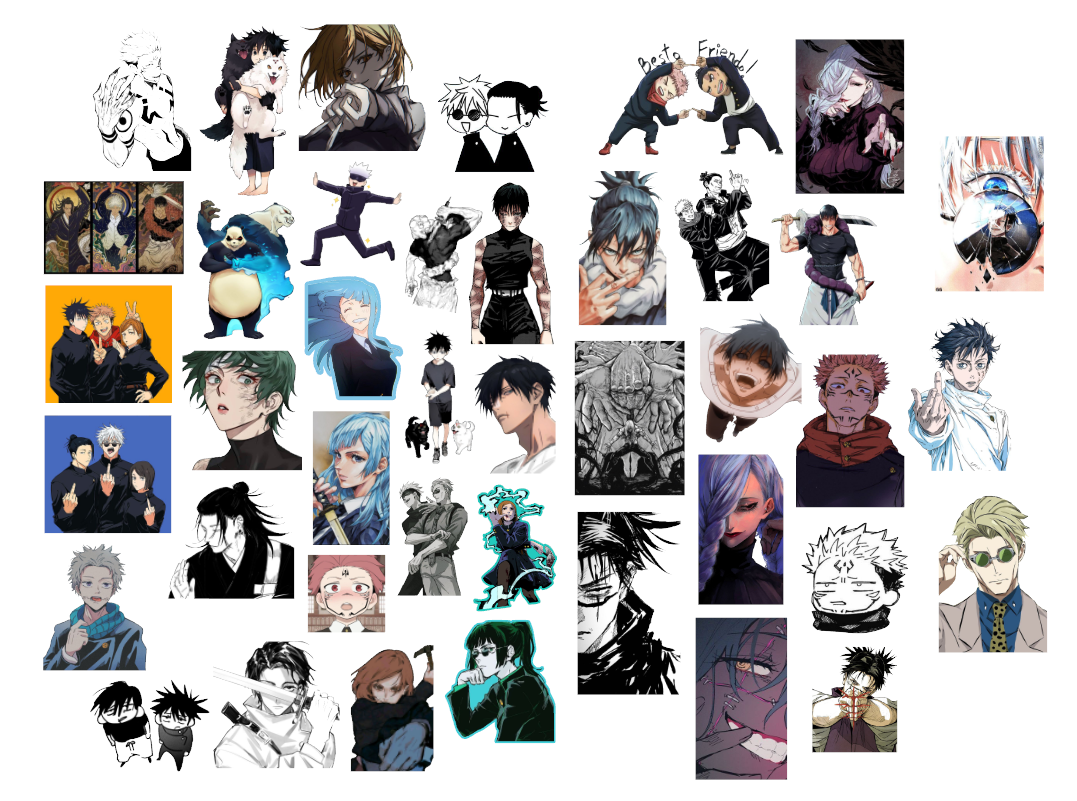 40Pcs Anime / Jujutsu Kaisen / JJK / Vinyl Stickers Waterproof | Lazada PH
