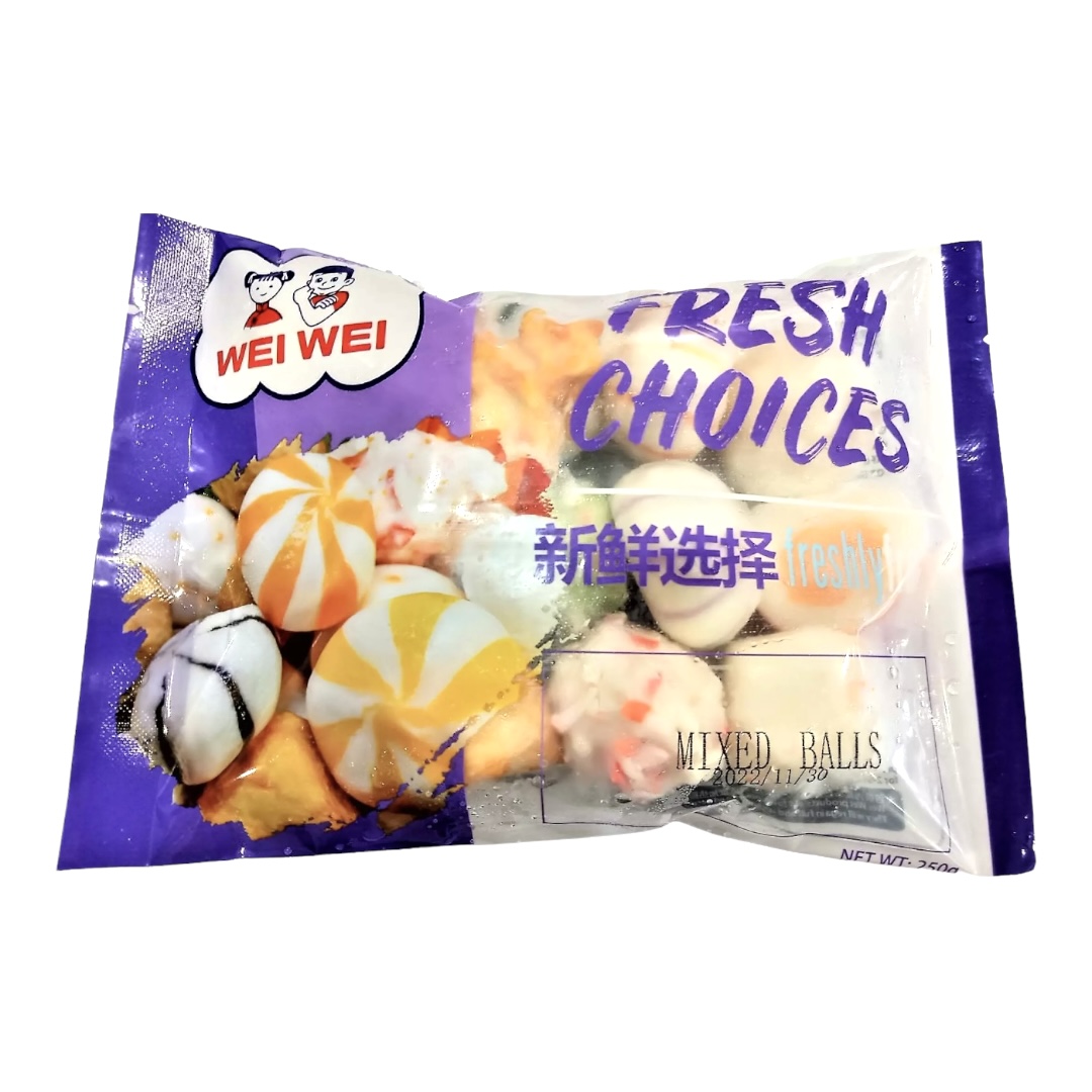 Wei Wei Mixed Balls 什锦丸 250g HOTPOT SHABU SHABU BALLS | Lazada PH