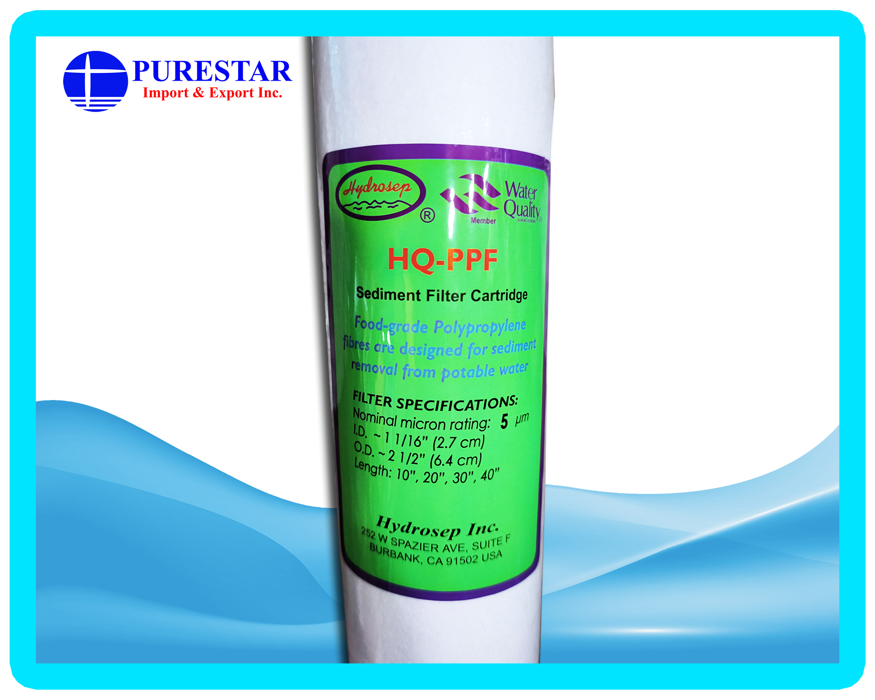 Original Hydrosep Sediment filter 20"SL | Lazada PH