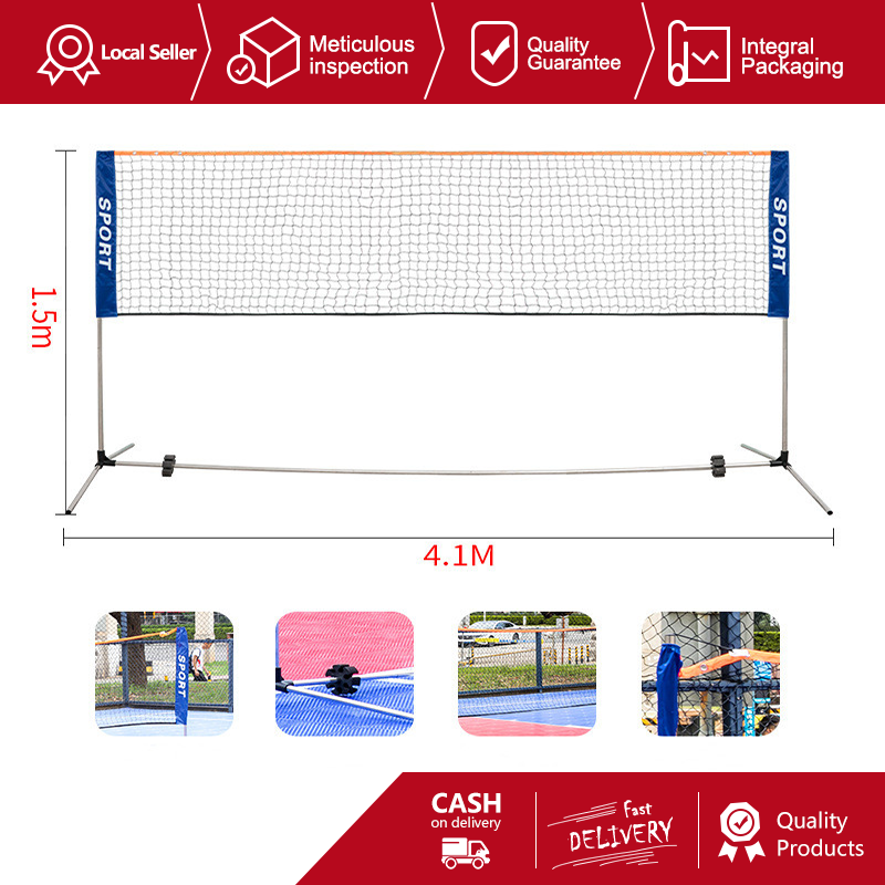 Portable Folding Badminton Net Rack Tennis Net Rack Indoor And Outdoor ...