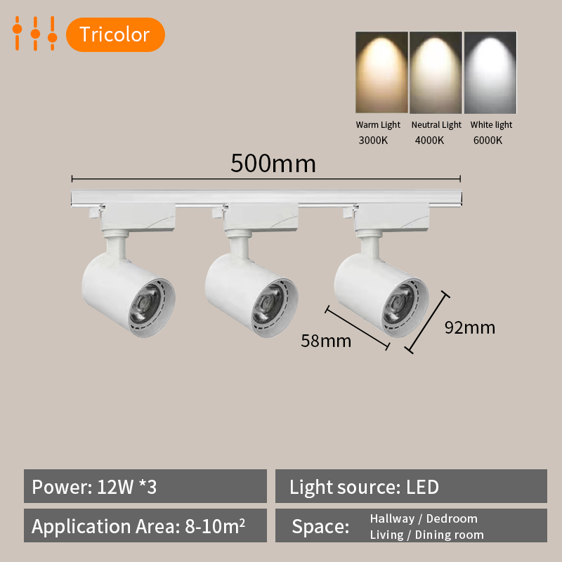 【RNG-Lighting】Cob Light Tricolor Led Spotlight Downlight Ceiling Light ...