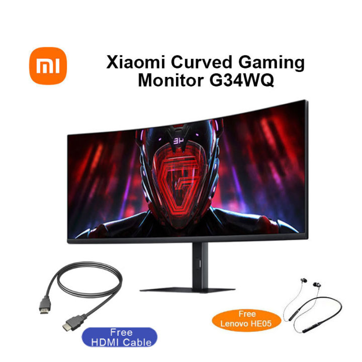 Global Version Xiaomi Redmi G34 WQi 34 Inch Curved Gaming Monitor 1ms ...