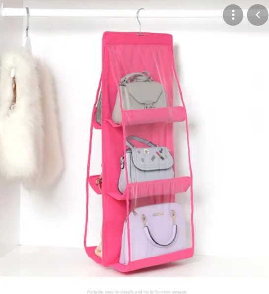 6 Pocket hanging organizer bag storage | Lazada PH