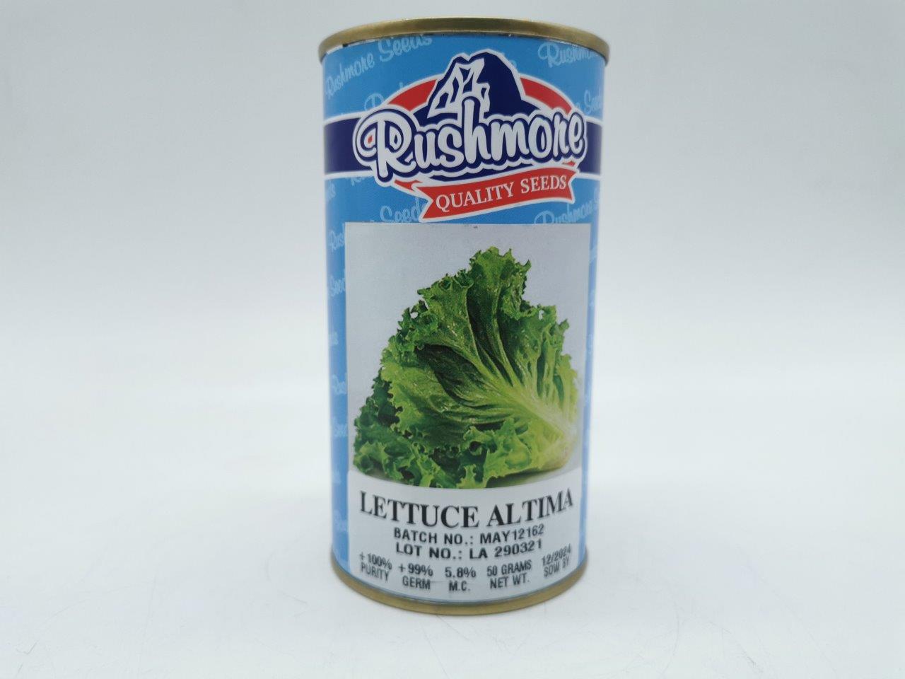 RUSHMORE LETTUCE ALTIMA ( 50 GRAMS CAN ) | Lazada PH