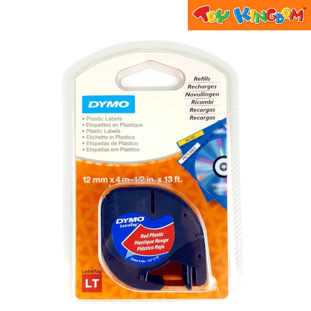 Dymo Letra Tag Red Plastic Label | Lazada PH