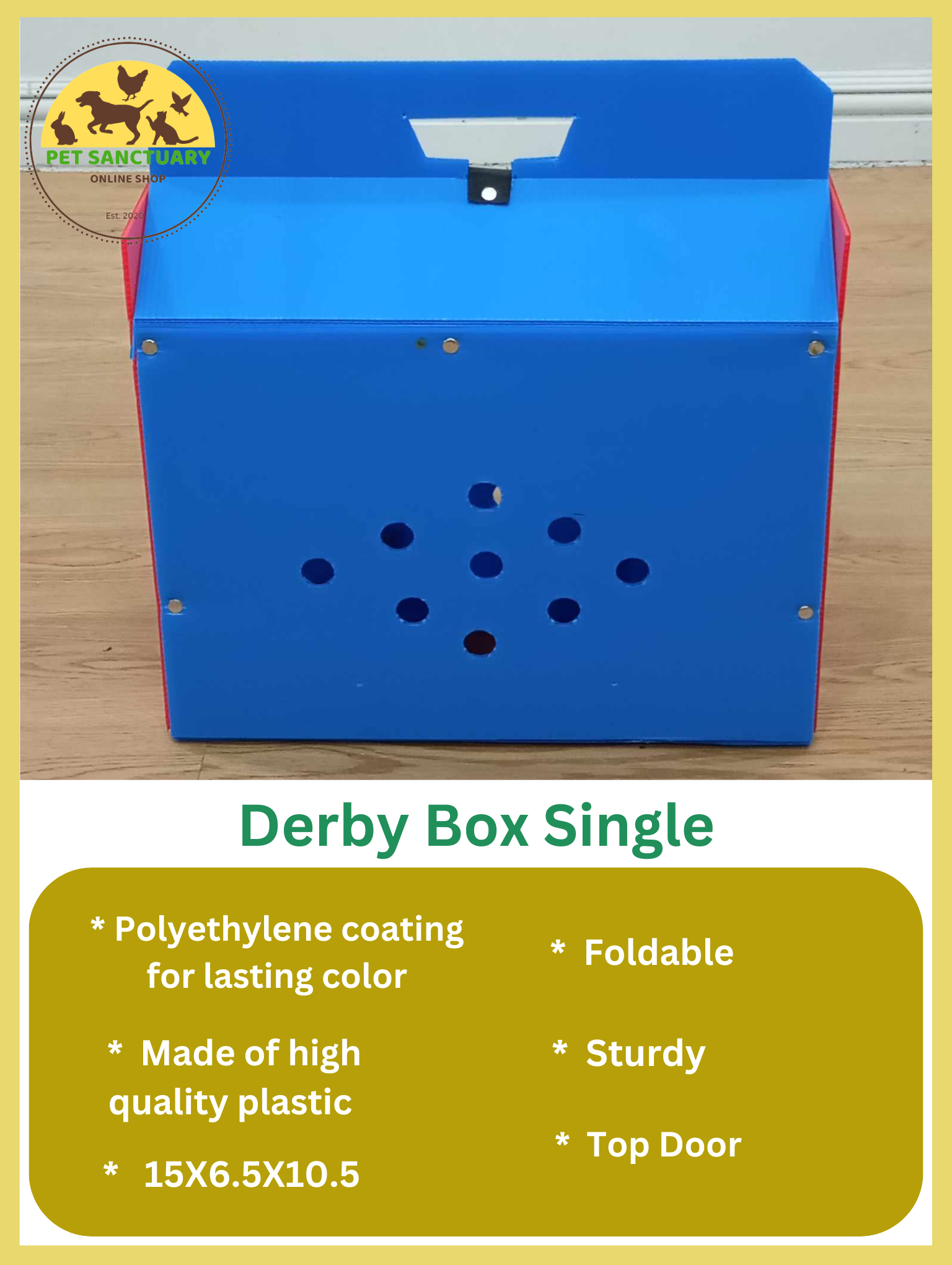 Single Derby chicken box / cock cage / kulungan ng manok | Lazada PH