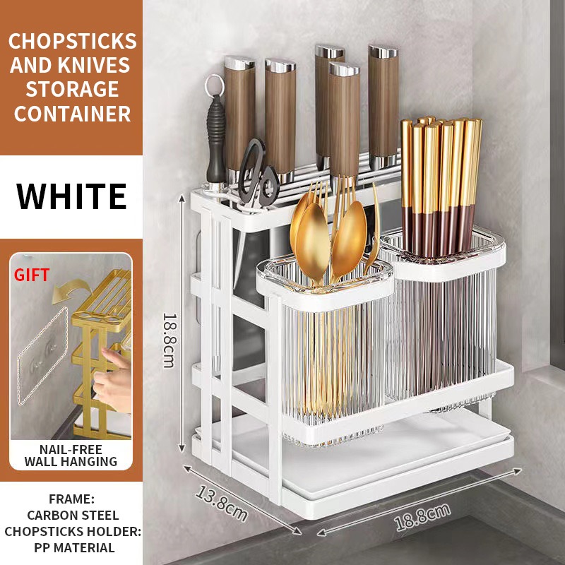 Kitchen Cutlery Organizer Stand Storage Holder Separate Spoon Fork ...