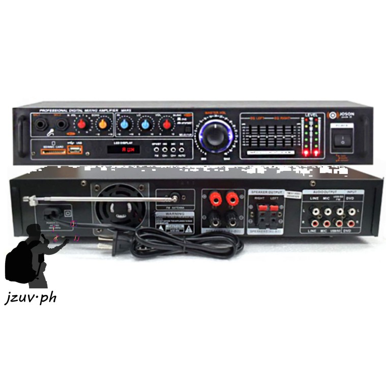 JOSON MARS POWER AMPLIFIER FM/USB/SD/BT PLAYER - 600W PMPO (tested ...