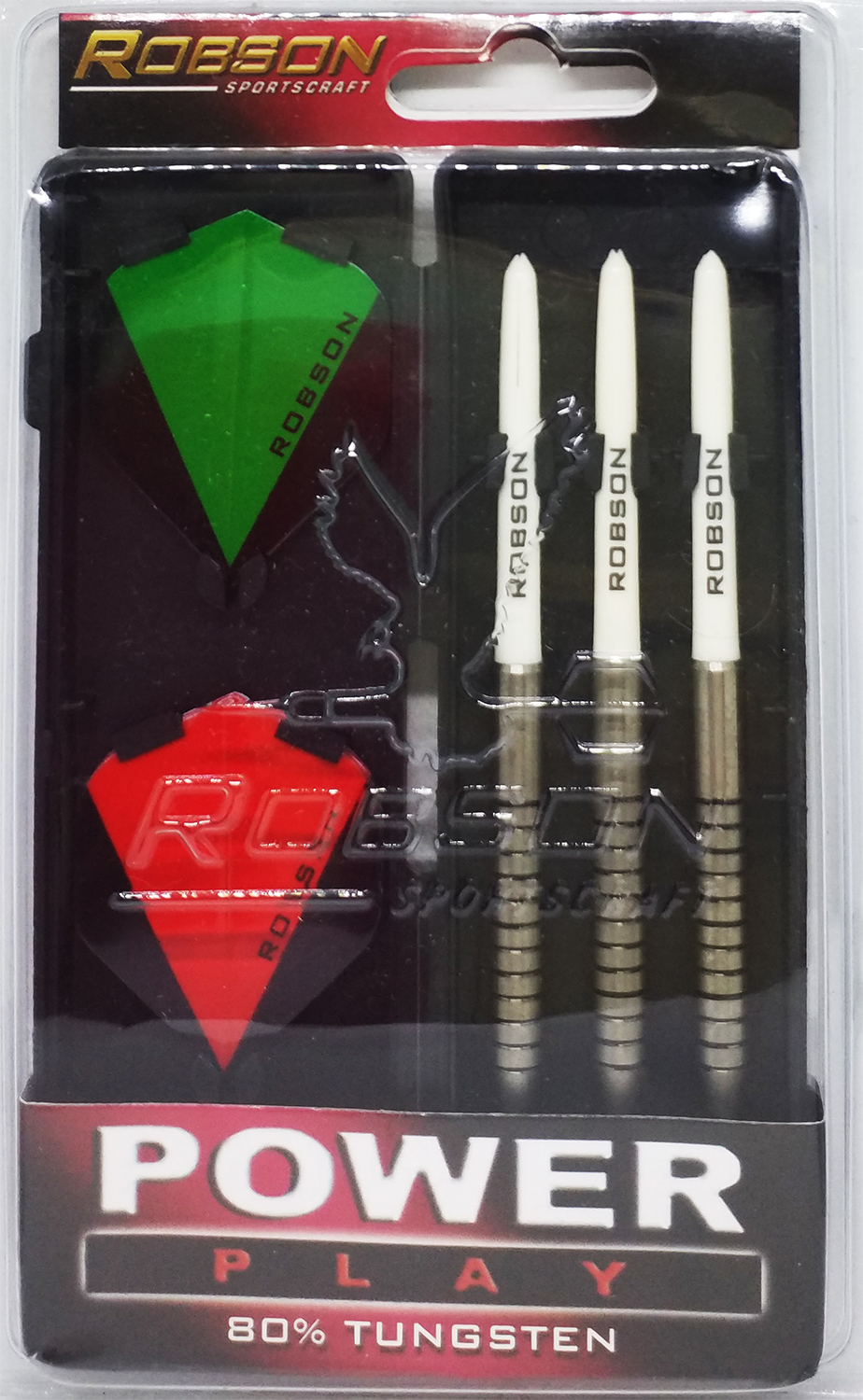 ROBSON Power Play 22 / 24 grams Smooth Grip Tungsten Dart Pins with ...