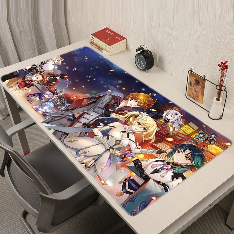 Hu Tao Mouse Pad Genshin Impact Gaming Mousepad Gamer Girl Computer ...
