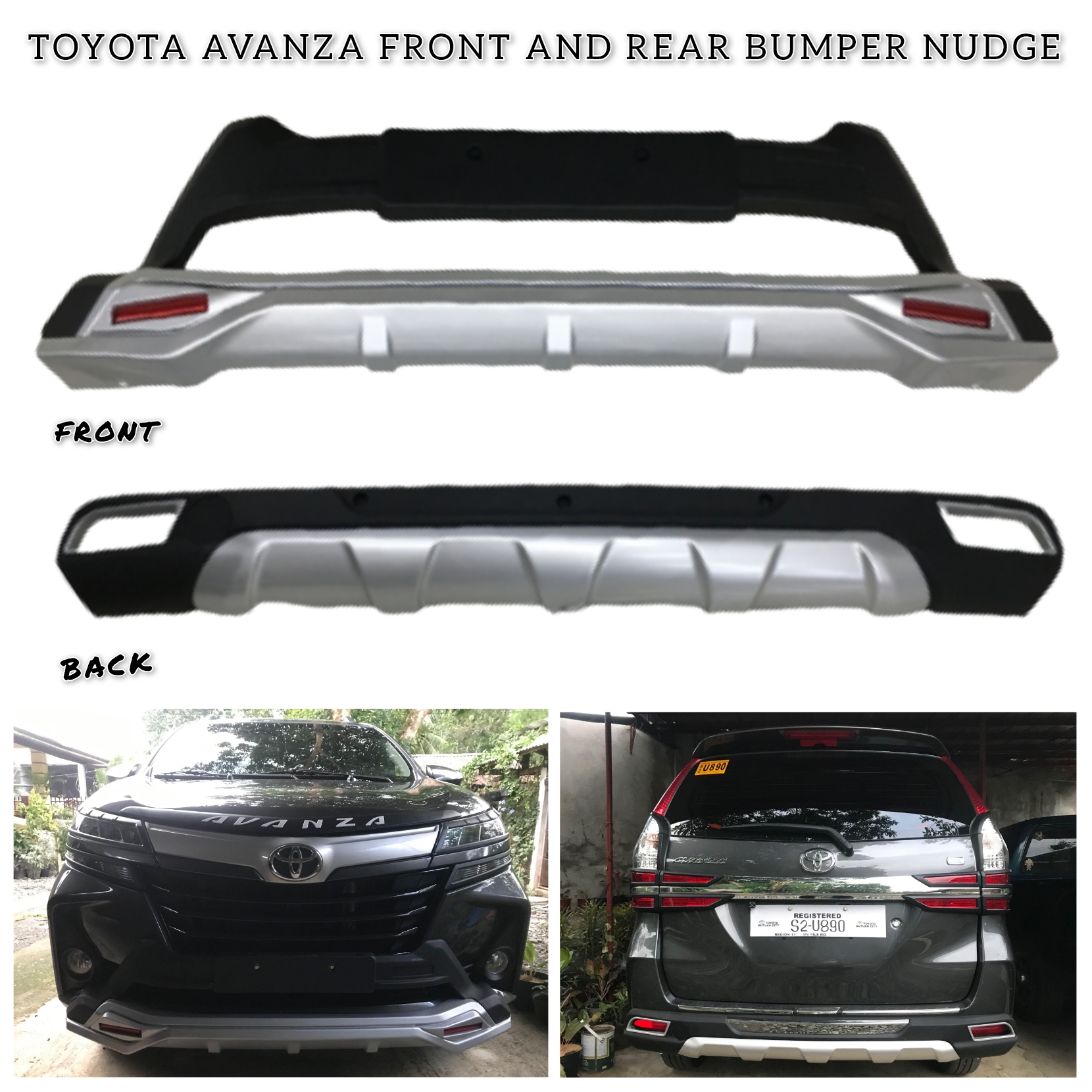 OCPA TOYOTA AVANZA FRONT AND REAR BUMPER NUDGE (5130) | Lazada PH