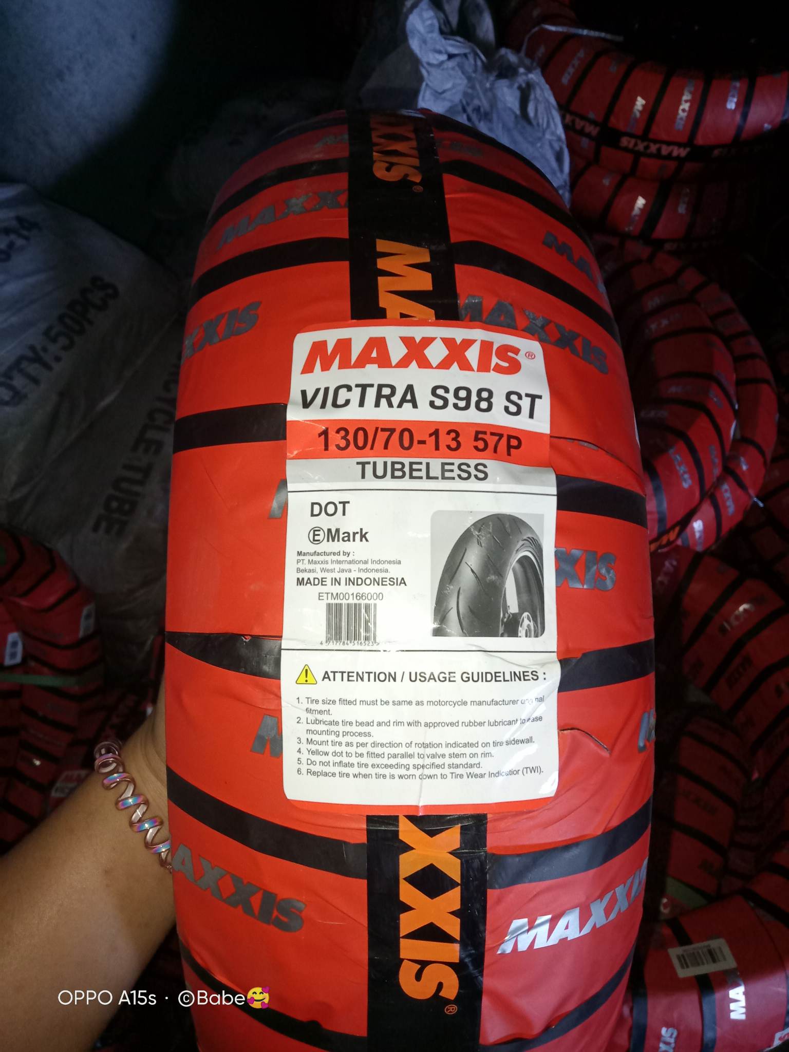 MAXXIS TUBELESS TIRE 130X70X13 | Lazada PH