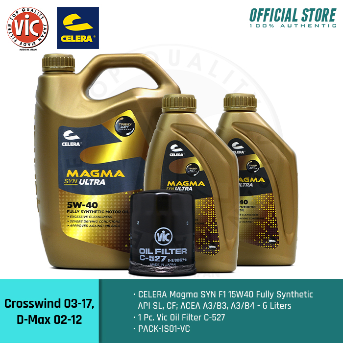 CELERA Magma SYN Ultra 5W40 Fully Synthetic Motor Oil JM04008/JM04009 ...