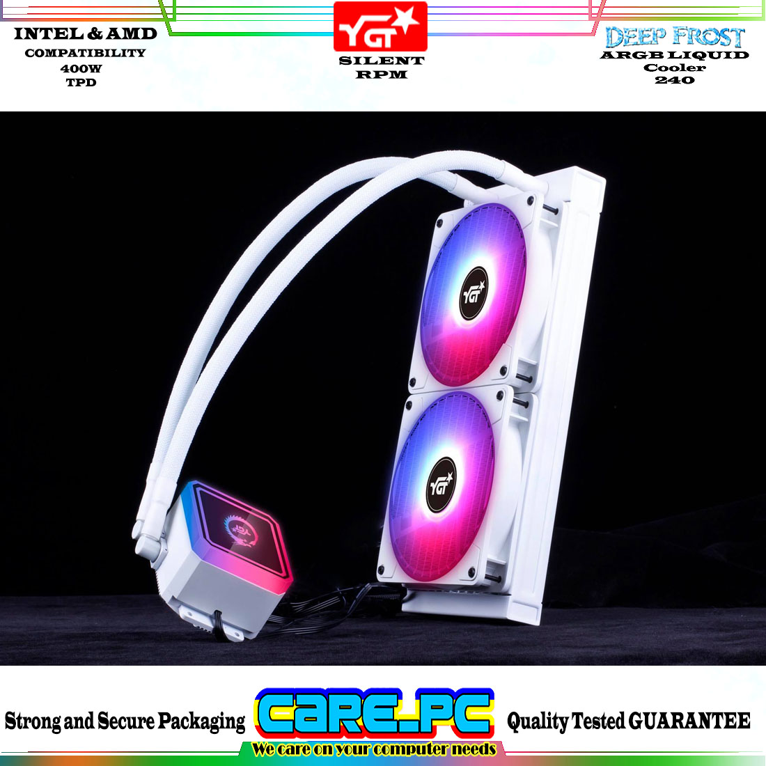 YGT ARGB LIQUID COOLER Deep Frost, ARGB LIGHTING SYNC (120mm&240mm) | Lazada PH