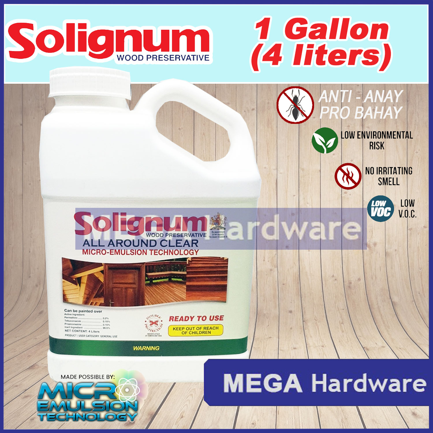 Solignum All Around Clear / Soilguard Soil Termicide Anti-Anay Amag ...