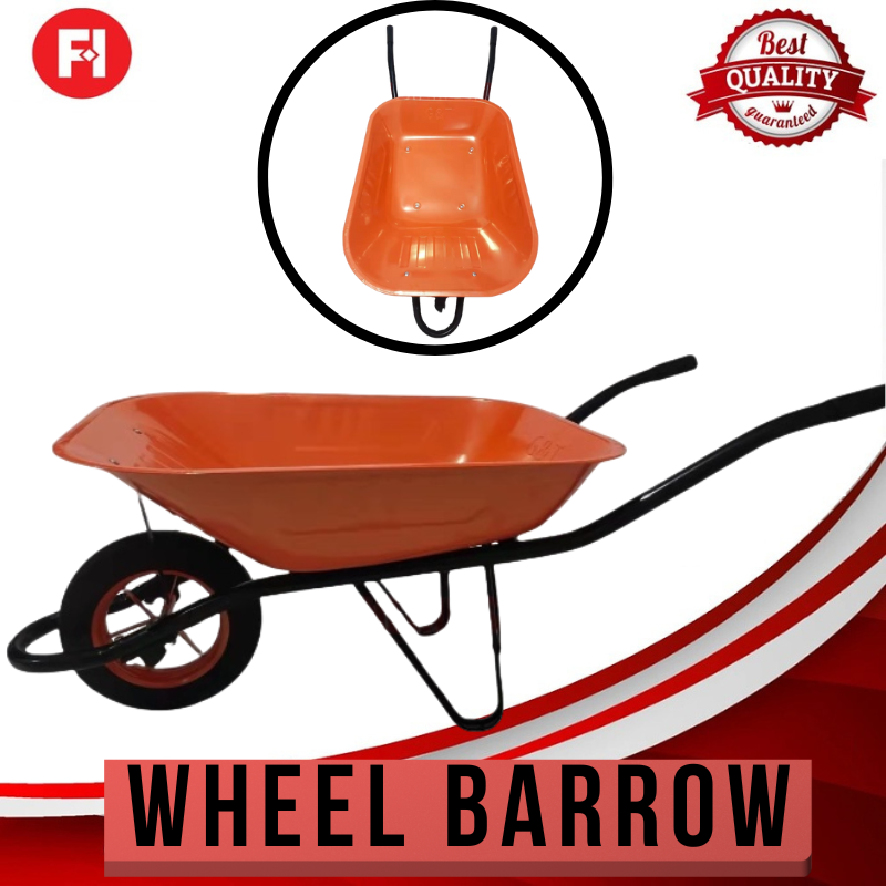 Affordable G T Industrial Wheel Barrow Heavy Duty For Gardening And
