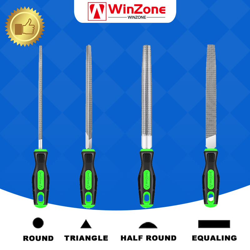 8 inch STEEL FILE Includes Flat Warding, Square, Triangular, Round, and ...
