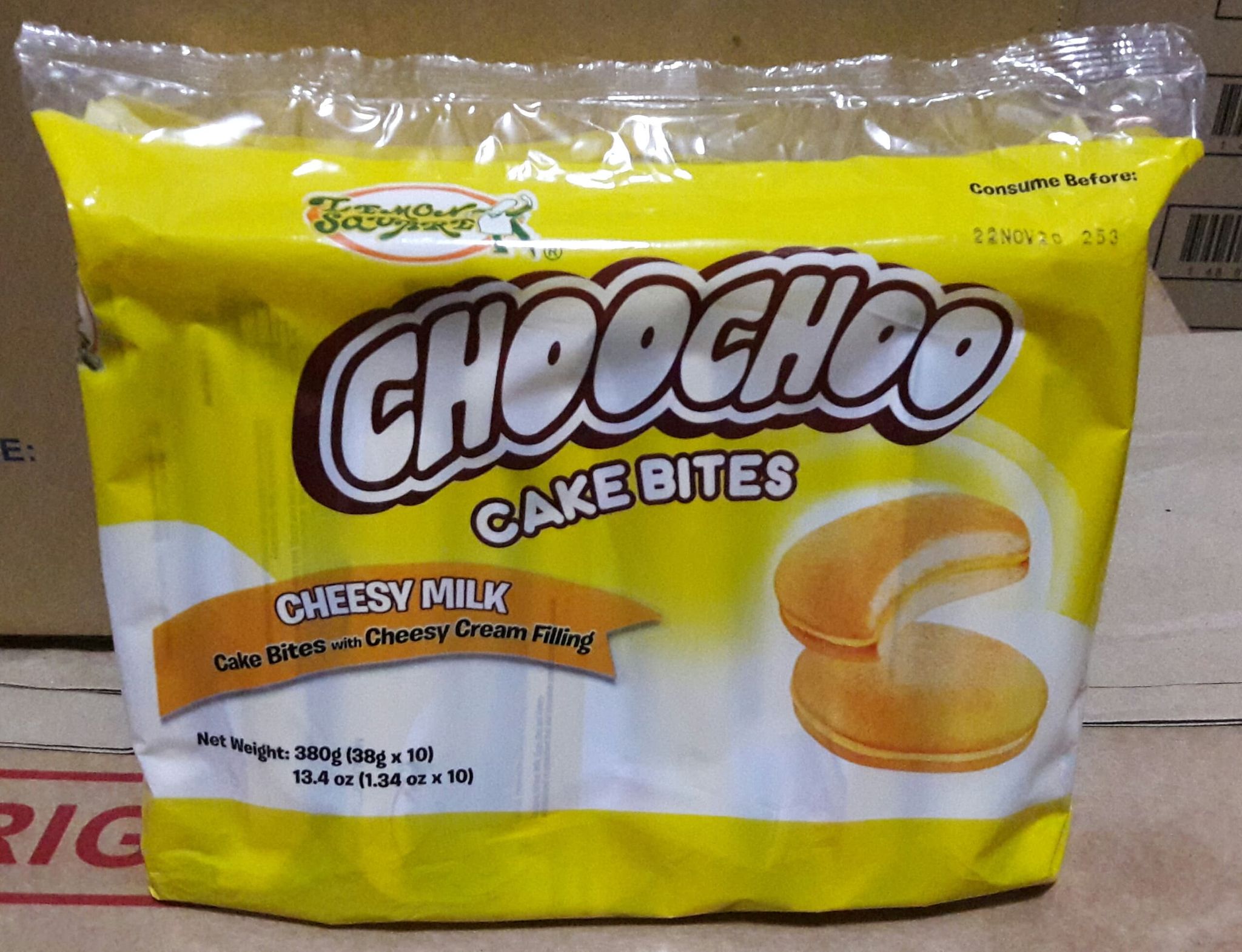 Lemon Square Choochoo Cake Bites Cheesy Milk (38g x 10 packs) | Lazada PH