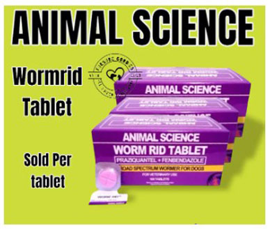 Authentic Wormrid Tablet Dewormer for Dogs (SOLD PER TABLET with ...