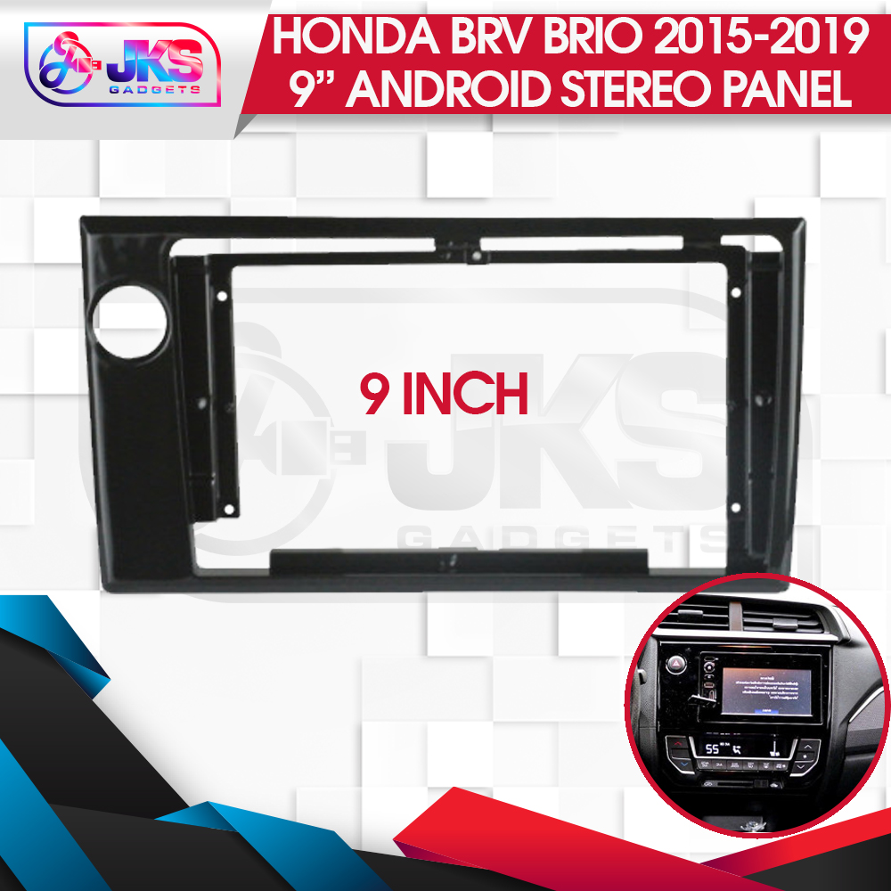 Honda BRV Brio Mobilio 2015 - 2019 9" Inch Android Stereo Panel Frame ...
