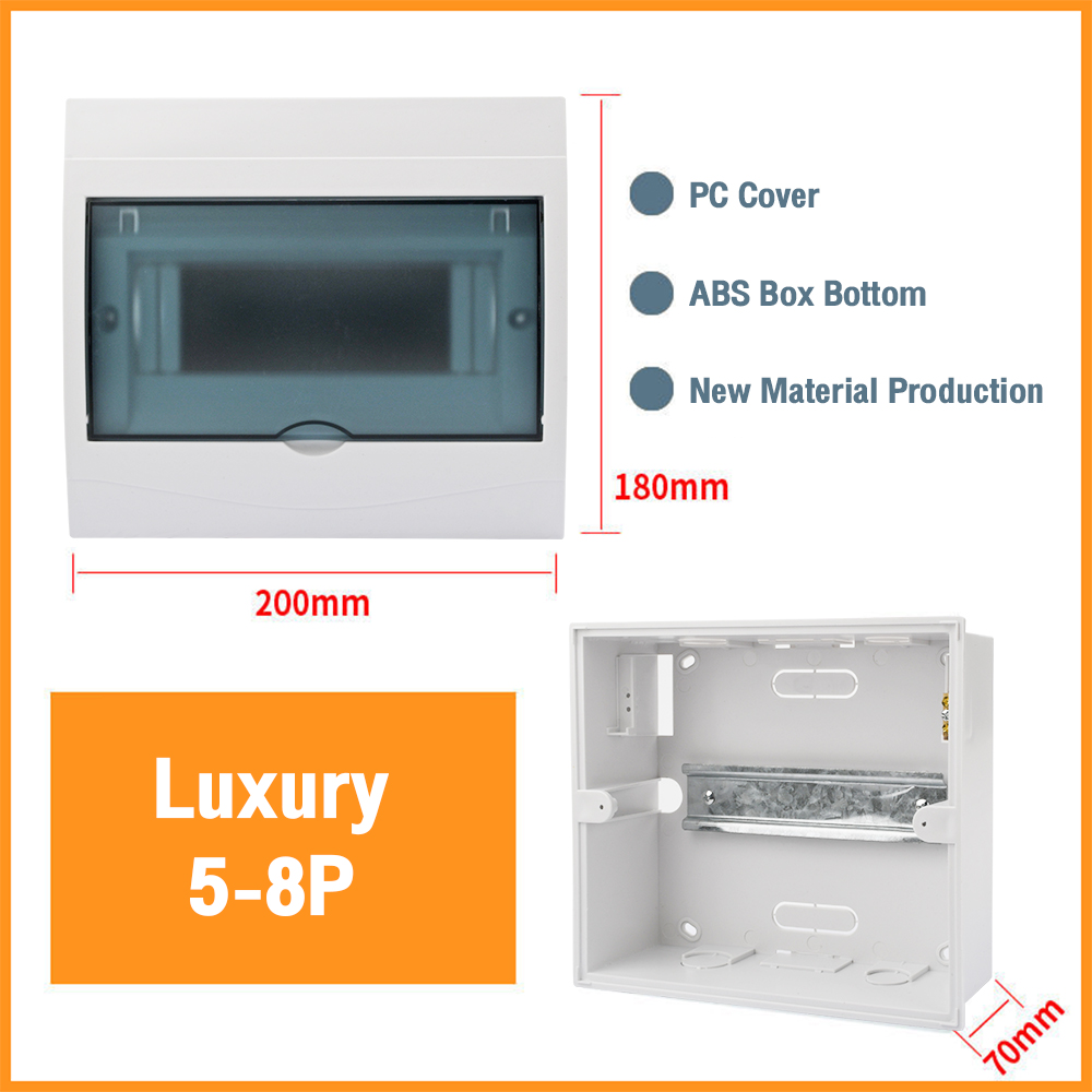 Moketa 5/8/12/16 Ways Electric Box Cover Breaker Enclosure Distribution ...