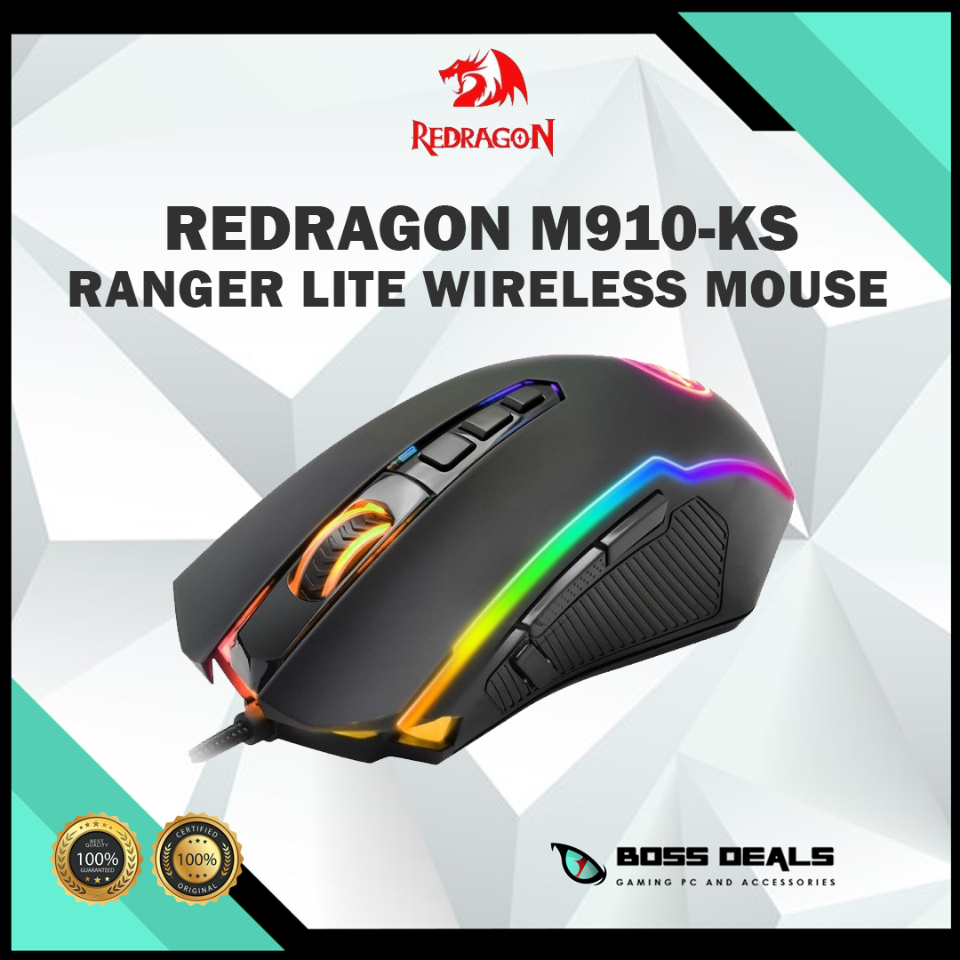REDRAGON M910-KS RANGER LITE DUAL MODE GAMING MOUSE (WIRED & WIRELESS ...