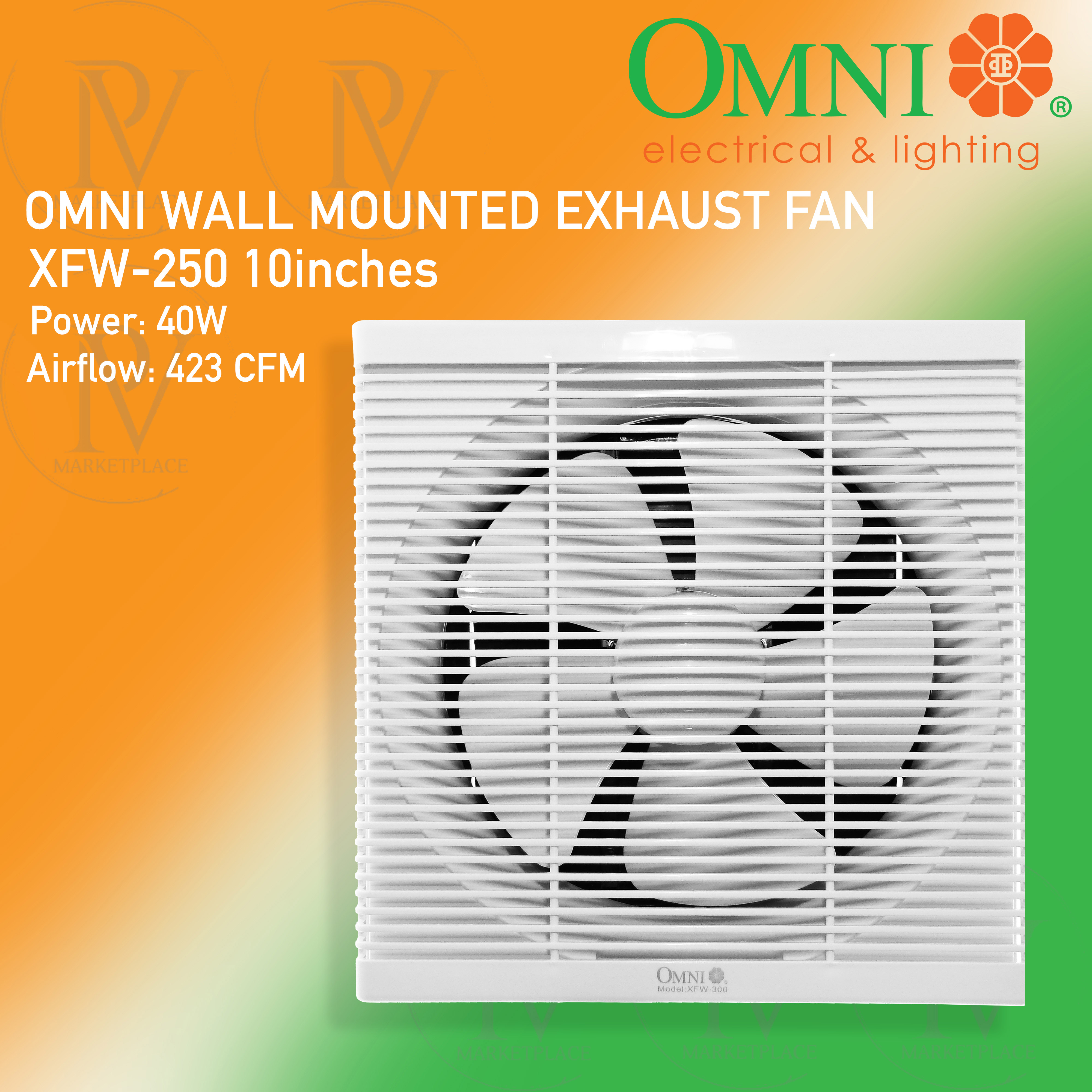 OMNI Exhaust Fan Wall Mounted 10inches XFW-250 | Lazada PH